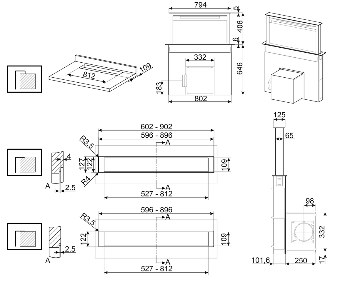 Campana Retráctil 90cm Smeg KDD90CNE2 – Kitch